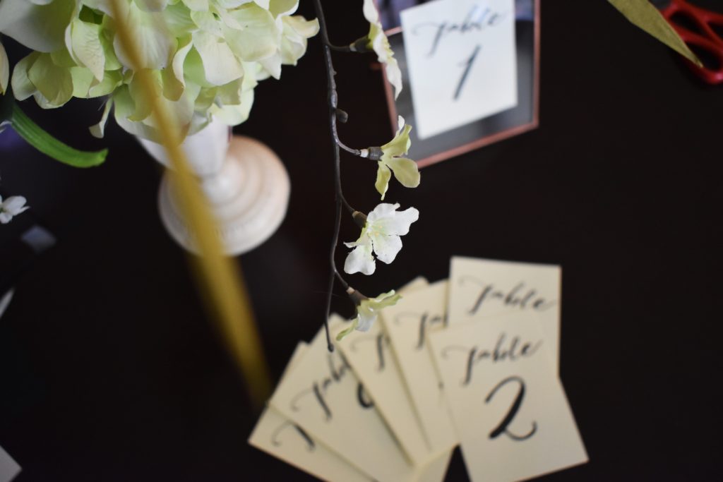 Wedding Table Numbers: Featuring Country Chapel Weddings